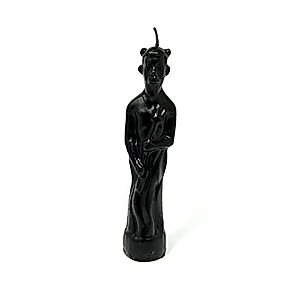 Vrinda ® Decorative Ritual Spell unscented Candle Devil (Black)
