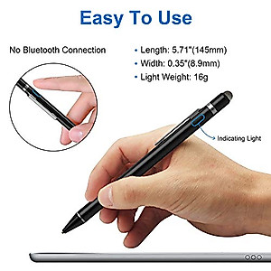 Stylus Pens for Touch Screens, NTHJOYS Universal Fine Point Stylus for iPad, iPhone, Samsung, iOS/Android Smart Phone and Other Tablets, Active Stylus Stylist Pen Pencil for Precise Writing/Drawing