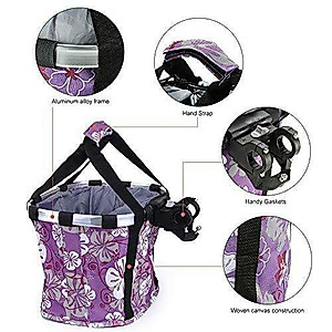 Bike Basket Small Pet Cat Dog Carrier Bicycle Handlebar Front Basket