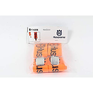 Husqvarna 596290301 OEM Orange Suspenders with Metal Clip