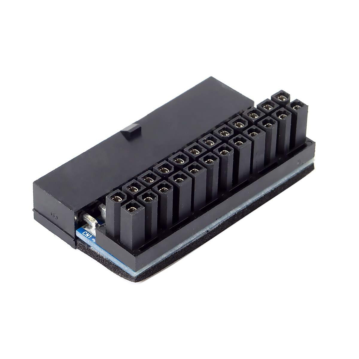 JSER ATX 24Pin Female to 24pin Male 90 Degree Power Adapter Compatible for Mainboard Motherboard Desktops PC Supply