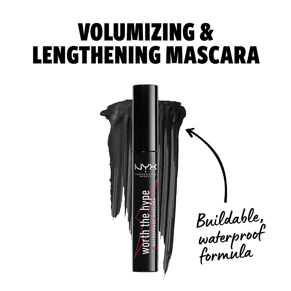 NYX PROFESSIONAL MAKEUP Worth The Hype Waterproof Mascara - Black