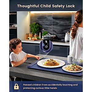 Food Warming Mat - Fast Heating Silicone Electric Warming Tray with 4 Level Temperature, Raised Feet Protects Table, Roll Up Buffet Hot Plates Heat Pad, Portable Food Warmer for Parties Home Travel