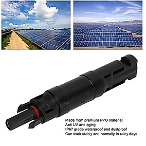 Eujgoov 2Pcs Inline Holder 1000VDC 20A Waterproof Solar Pannel Connector Cable Connectors Solar System Accessories