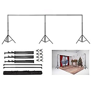 Kate 10x20ft (3x6m) Photography Backdrop Frame Stand for Room Set Adjustable Heavy Duty Photography Background Support System Kit