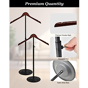Adjustable T-Shirt Display Stand, 2 Pcs Stylish & Sturdy Clothing Rack for Retail Vendor Portable Metal Hanger, Perfect for Shirts, Jackets, Dresses, Ideal for Trade Shows & Retail Stores