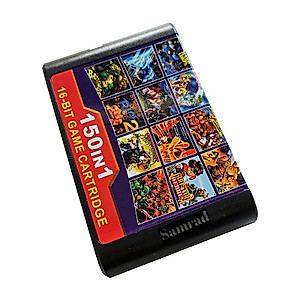 Samrad Super Card 150 in 1 Multi Cartridge for Sega Genesis Mega Drive 16 Bit Game Console