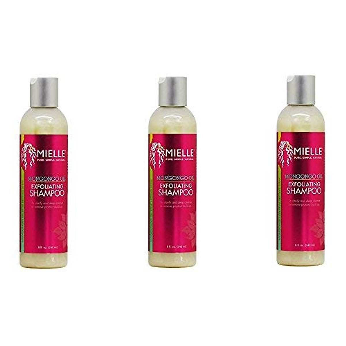 [ VALUE PACK OF 3] Mielle Organics Mongongo Oil Exfoliating Shampoo 8oz