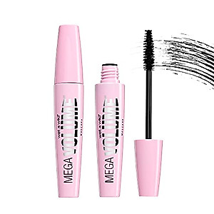 Wet n Wild Mega Volume Waterproof Mascara, Very Black, 0.21 Ounce,C157A