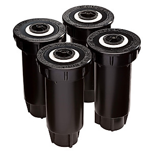 Rain Bird 1802AP4PK Professional Pop-Up Sprinkler, Adjustable 0 - 360° Pattern, 8' - 15' Spray Distance, 2" Pop-up Height, 4-Pack