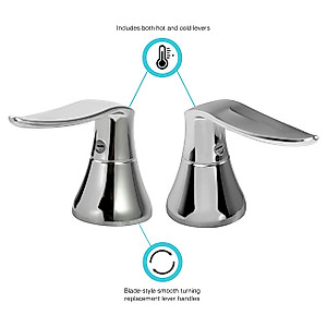 Dura Faucet Elegant Style Lever Handles - Chrome Polished