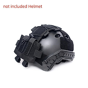 ATAIRSOFT Tactical Helmet Battery Pouch Balance Weight Bag Counterweight Pack for Hunting Airsoft Black
