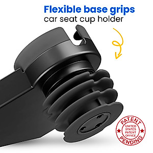 Kids Travel Tray – Car Seat and Car Cup Holder Tray - Tray for Snacks, Entertainment, Toys – Includes Cup Holder – Fits Most Car Seats