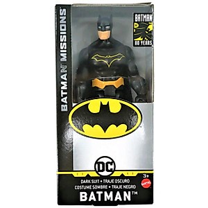 Batman Missions DC 6 Inch Action Figures | 5 Pack Includes The Joker, Grey Suit Batman, Black Suit Batman, Robin and Nightwing | 5 Point Articulation