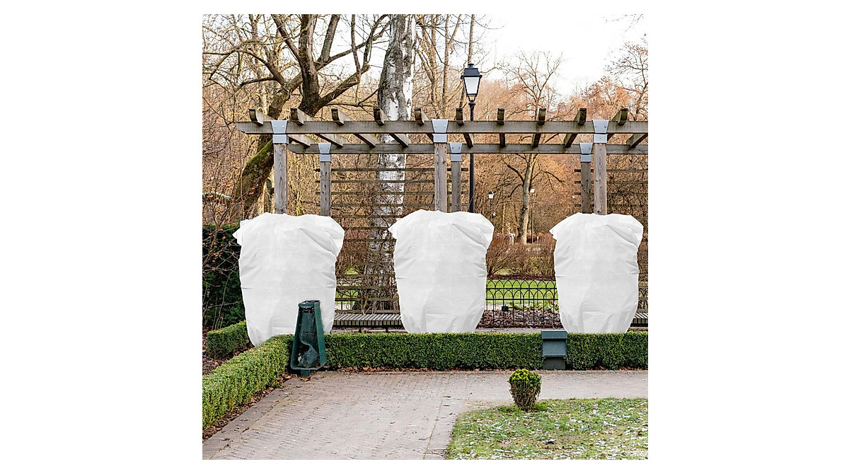 6 Pack Plant Covers Frost Protection Bag Winter Drawstring Plant Covers ...