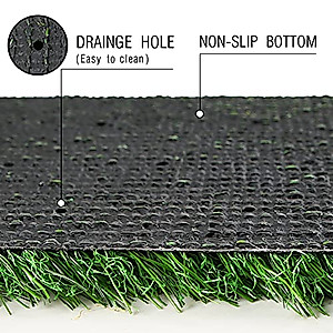 XLX TURF Grass Table Runner 12 x 36 Inch, Green Artificial Tabletop Decor for Wedding, Birthday Party, Banquet, Baby Shower