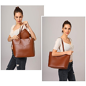 SUNLIGHT LEAVES Tote Bag Green For Women Vegan Leather Large Simple Vintage Shoulder Handbag Classic Purse