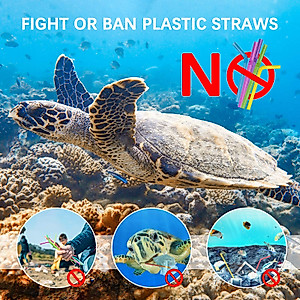 Plasticless 100 Pcs PLA Disposable Drinking Straws Corn Plant Based Biodegradable Straws, BPA Free Compostable Stir Sticks Black Straws, Reusable Straws Alternative to Plastic Straws for Party Drinks