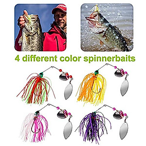 PLUSINNO Telescopic Fishing Rod and Reel Combo, 102Pcs Fishing Lures Baits Tackle