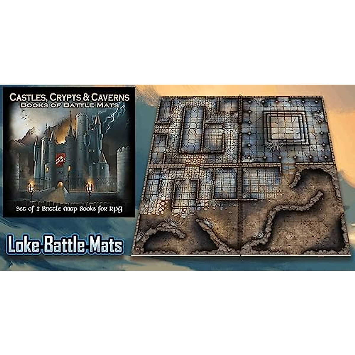 Castles, Crypts & Caverns Books of Battle Mats