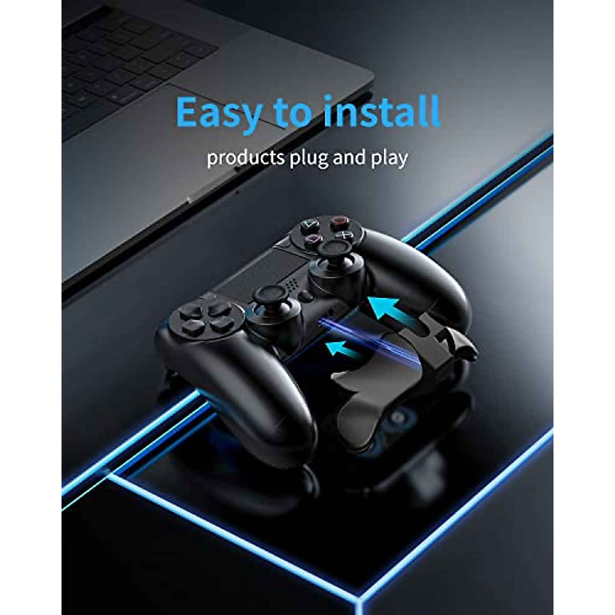 OLCLSS Paddles for Playstation4 Controller, Strike Accessory for PS4 Controller, Back Button Attachment for PS4 Controller, Strike Accessory PS4, Programmable Remap Kit Designed for the Original PS4 Controller