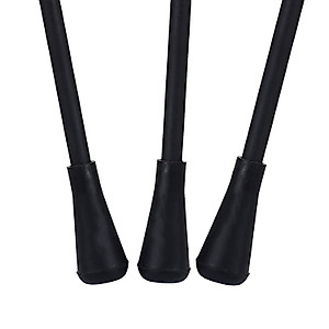 FENJANER Archery Soft Rubber Arrowheads Practice Safety Arrow Tips Hunting Game（Pack of 12） (Black)