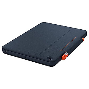 Logitech Rugged Combo 3 Touch iPad® Keyboard Case with Trackpad and Smart Connector for iPad (7th, 8th and 9th Generation) for Education - Classic Blue