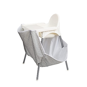 Splat Mat Under High Chair Food & Mess Catcher (Light Green)