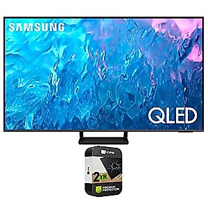 SAMSUNG QN55Q70CAFXZA 55 Inch Q70C QLED 4K Smart TV 2023 (Renewed) Bundle with 2 YR CPS Enhanced Protection Pack