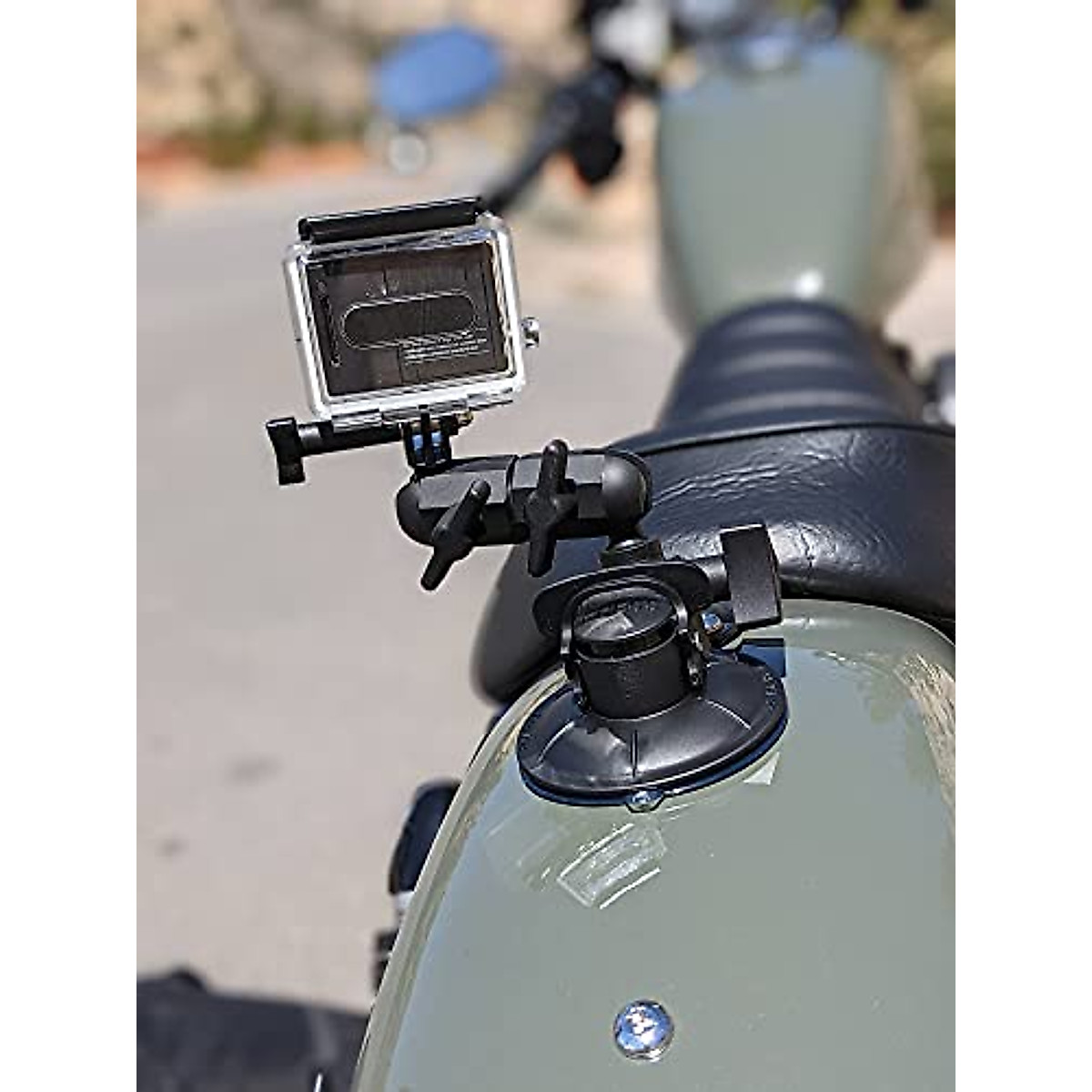 Panavise AcitonGrip 13130 Action Grip Double Knuckle Suction Cup Camera Mount (Matte Black)