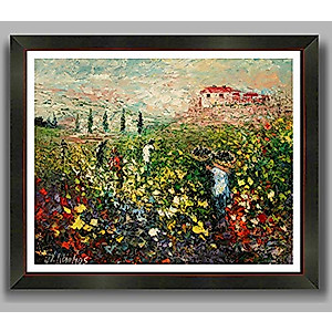 SOLD Time for Harvest, Tuscany Italy Vineyard By Internationally Renown Painter Andre Dluhos