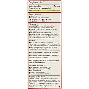 Children's Tylenol Grape Splash Flavored Liquid, 4 Fl. oz, 2 pk. (pack of 2)