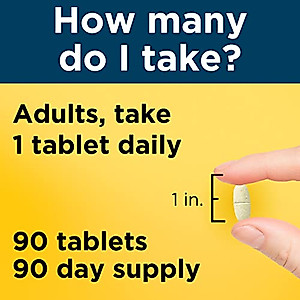 Nature Made Multivitamin For Him with No Iron, Men's Daily Nutritional Support, 90 Tablets, 90 Day Supply