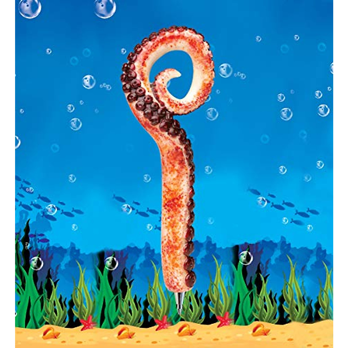 Planet Pens Octopus Tentacle Novelty Pen - Fun and Unique Kids and Adults Ballpoint Pen, Colorful Sea Life Writing Pen Instrument For School & Office Desk