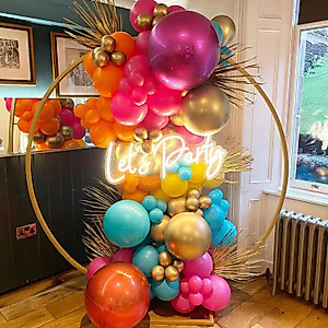 Teal Balloons Happy Birthday Decoration 73pcs 5/10/12/18 inch Assorted Sizes Turquoise Tropical Hawaii Flamingo Party Balloons