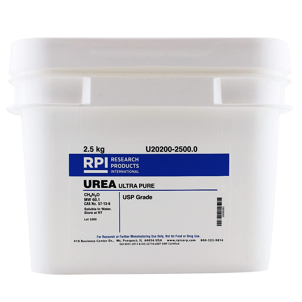 Urea, UltraPure (USP Grade), 2.5 Kilograms