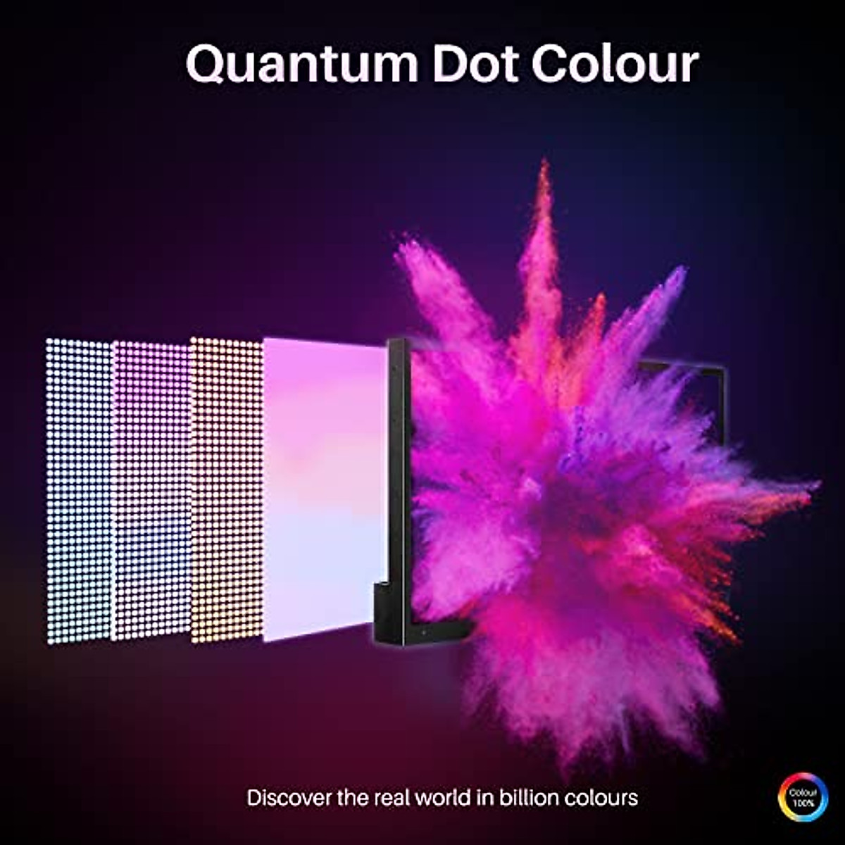 SYLVOX 43-inch Outdoor Smart TV, 4K UHD QLED Television for Outside, Smart TV Compatible with Alexa, 1000 nits, Weatherproof, Support Voice Control Download APPs WiFi Bluetooth (Deck Pro QLED Series)