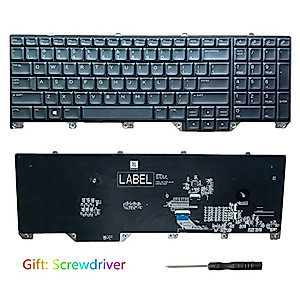 Sierra Blackmon Laptop Replacement Keyboard Compatible for Alienware DELL Alienware Area-51m R1 R2 A51m Perkey RGB Backlit Keyboard Series Black US Layout