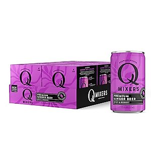 Q Mixers Premium Ginger Beer, 7.5 Fl oz (Pack of 24), Premium Cocktail and Mocktail Mixer Made with Real, Natural Ingredients (Packaging May Vary)