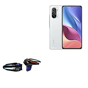 BoxWave Gaming Gear Compatible with Xiaomi Redmi K40 - Touchscreen QuickTrigger Auto, Trigger Buttons Autofire Gaming Mobile FPS - Jet Black