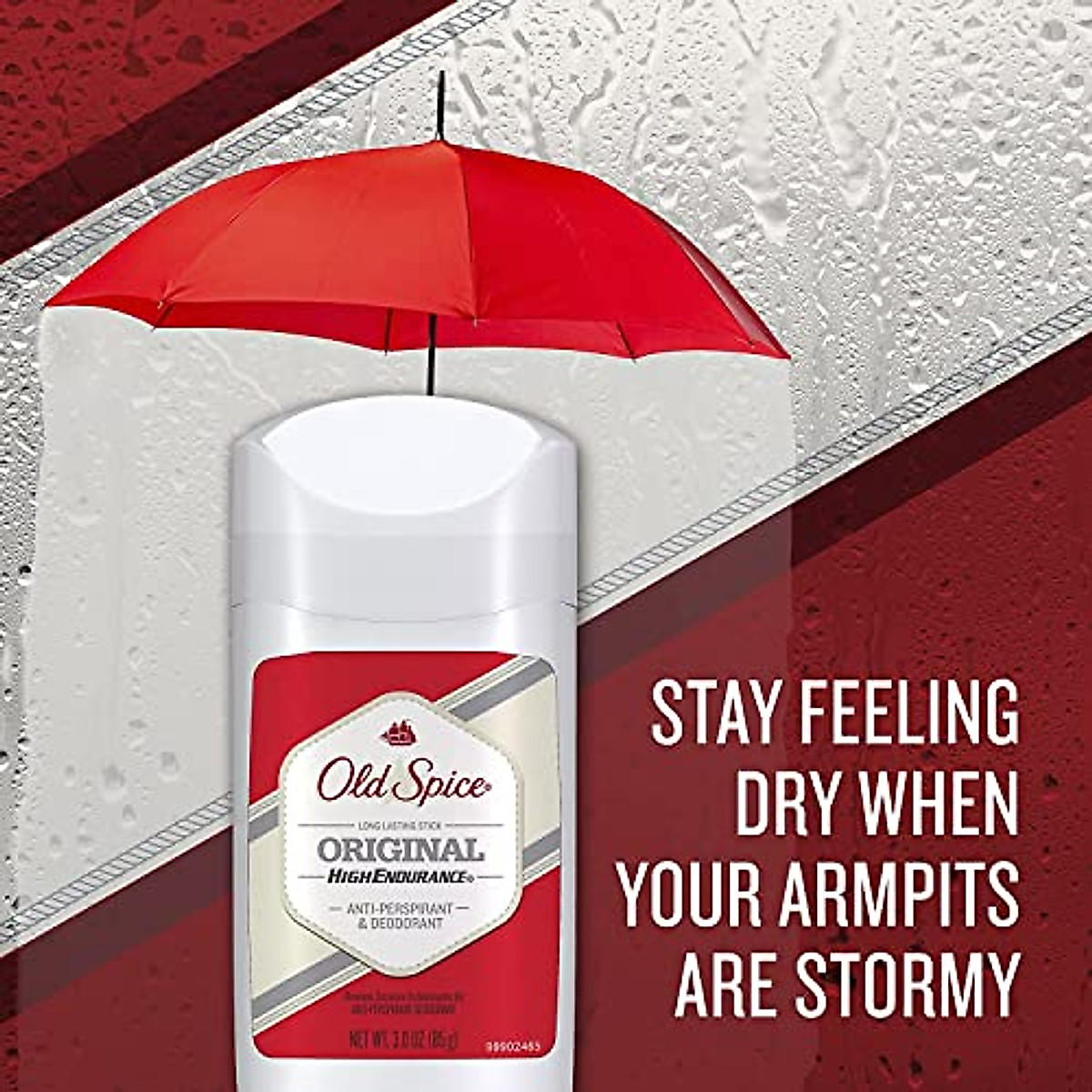 Old Spice High Endurance Anti-Perspirant & Deodorant, Original 3 oz (Pack of 5)