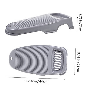 Alipis Home Washboard Scoops Mini Hand Wash Hand Washing Clothes Tool Shirt Delicates Bag for Washing Machine Small Washing Machine Thickening Grey Ironing Board Travel Old Fashioned