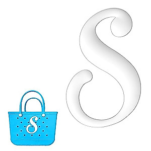 Decorative Lettering for Bogg Bag, White Charm for Bogg Bag Cute Bag Accessories Alphabet Letter Charm Inserts for DIY Personalizing Your Handbag(S)
