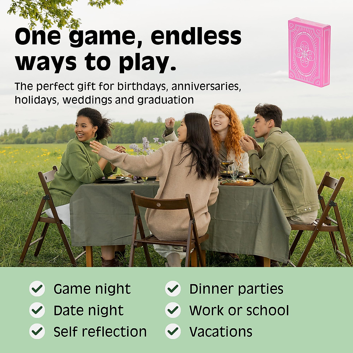 Actually Curious Happy Hour Edition! Icebreaker Card Games for Adults, Date Night Ideas, Couples Games, Bachelorette Gifts, Cute Couple Gifts, Romantic Gifts for Her, Family Games & Therapy Games