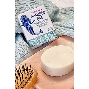 Trader Joe's Set of 2 Shampoo Bars Peppermint & Tea Tree with Coconut, Olive, and Jojoba Oils; Two 4 oz Bars