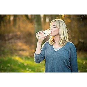 Epica 18-Oz. Glass Beverage Bottles, Set of 6 (Beverage Glasses + Carrying Loop Caps)