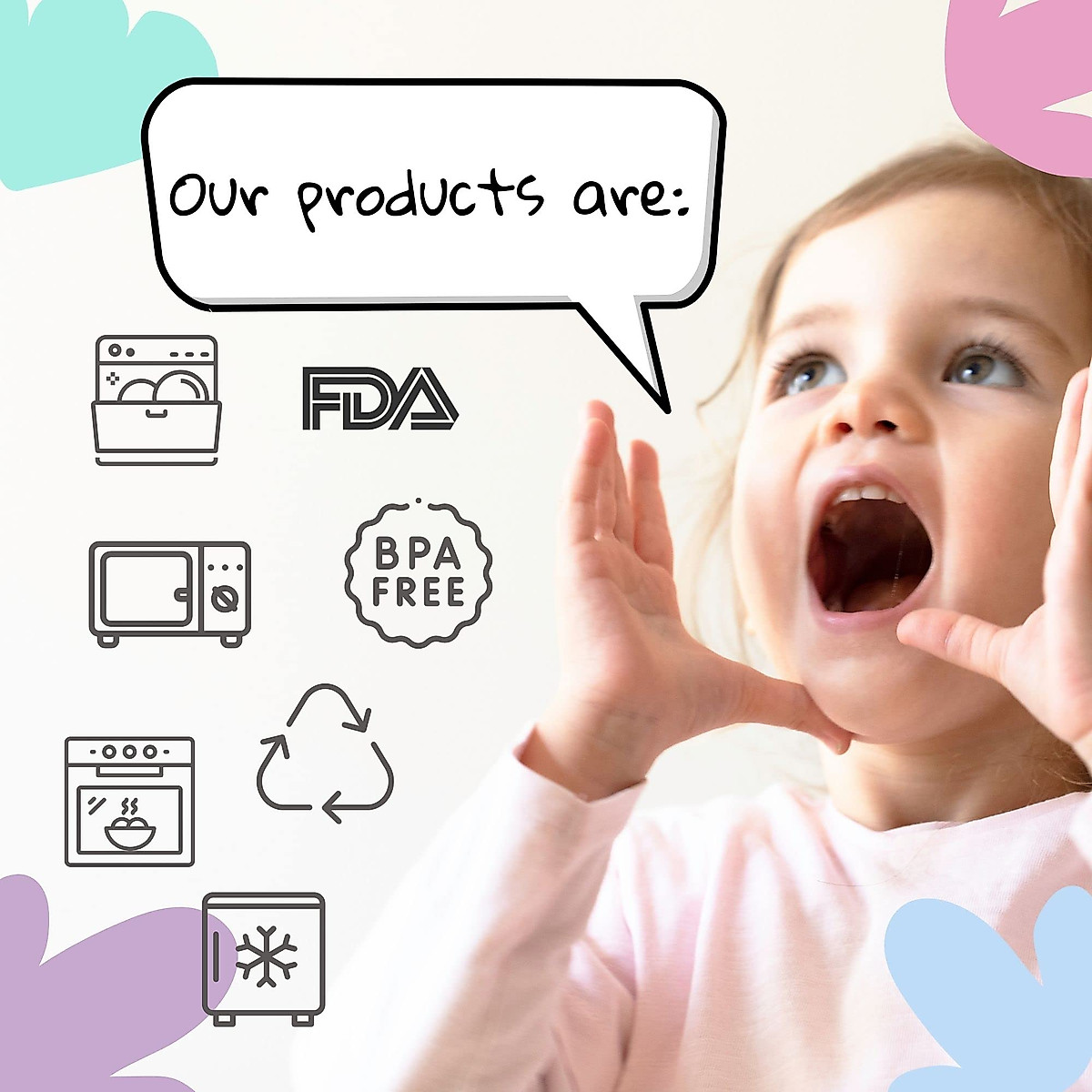 BrushinBella Baby Feeding Set - Collapsible Feeding Supplies for Travel - Food Grade Silicone Suction Baby Bowl, Baby Plate, Baby Bib, Baby Spoons First Stage - Cute Baby Eating Supplies Toddler Gift