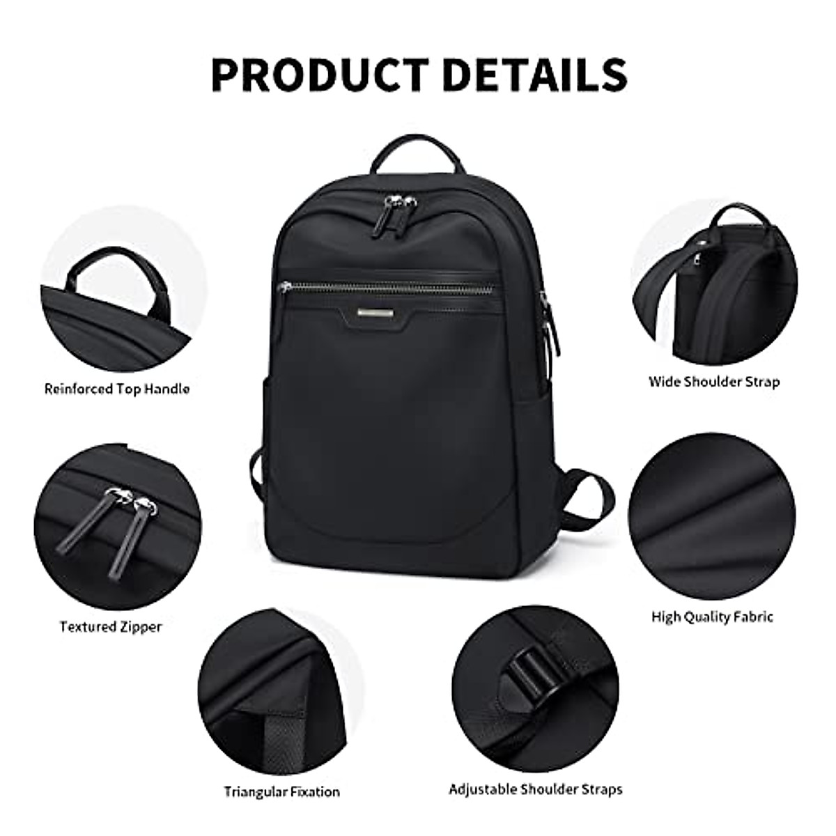 GOLF SUPAGS Laptop Backpack for Women Computer Bag Work Travel College Backpack Purse Fits 15 Inch Notebook