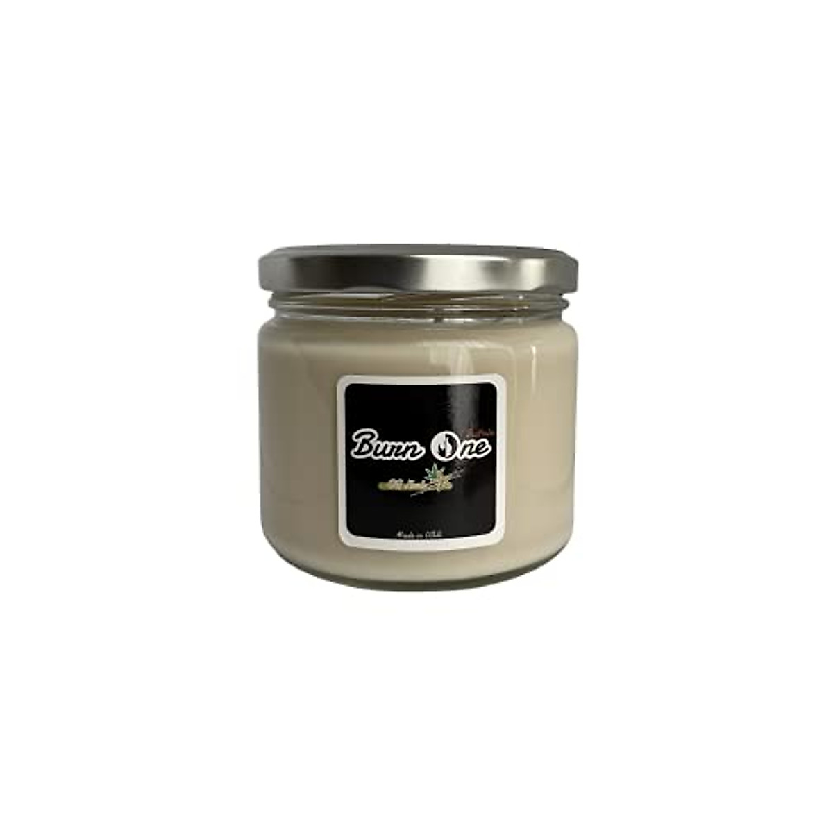 Burn One Buffalo Scented Candle (OG Kush) | Very, Vanilla, Hand Poured, Every Day Scented Soy Candles for Home | 10oz Clear Glass Jar, 30+ Hour Burn Time, Made in USA