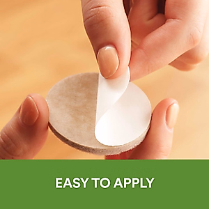 Scotch Felt Furniture Pads 162 PCS Furniture Pads for Hardwood Floors, Round, Beige, Assorted Sizes Value Pack